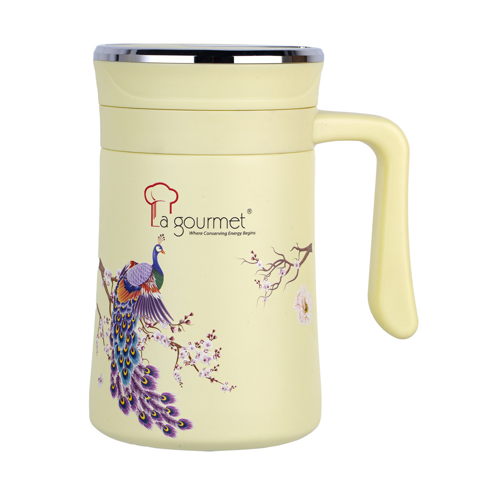 La gourmet Vintage Collection 500ml Thermal Mug Peacock Yellow | Chef ...